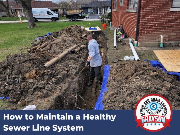 How to Maintain a Healthy Sewer Line System | Grayson Sewer